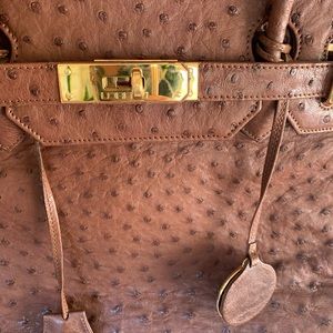 Lorenzi | Bags | Custom Made Lorenzi Luxury Ostrich Birkin Style | Poshmark